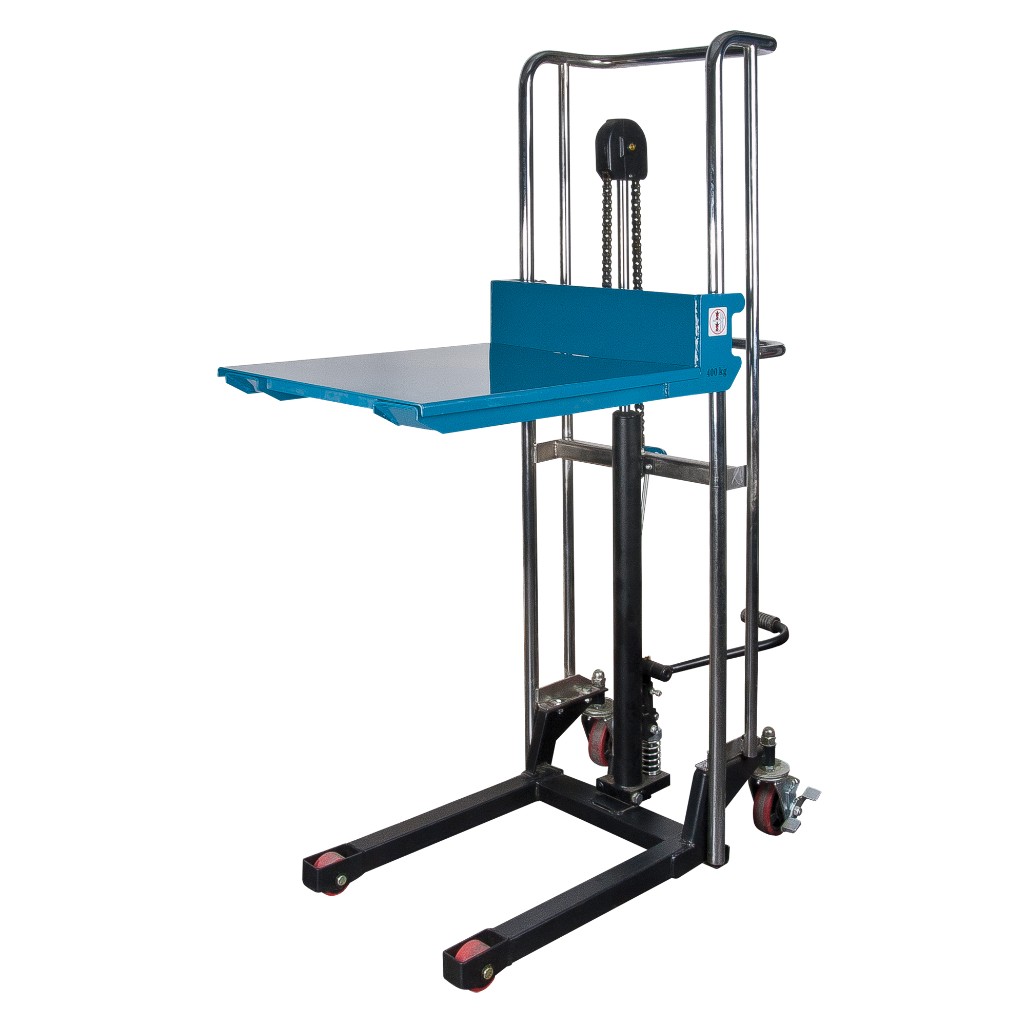 KLETON Hydraulic Platform Lift Stacker, Foot Pump Operated, 880 lbs ...