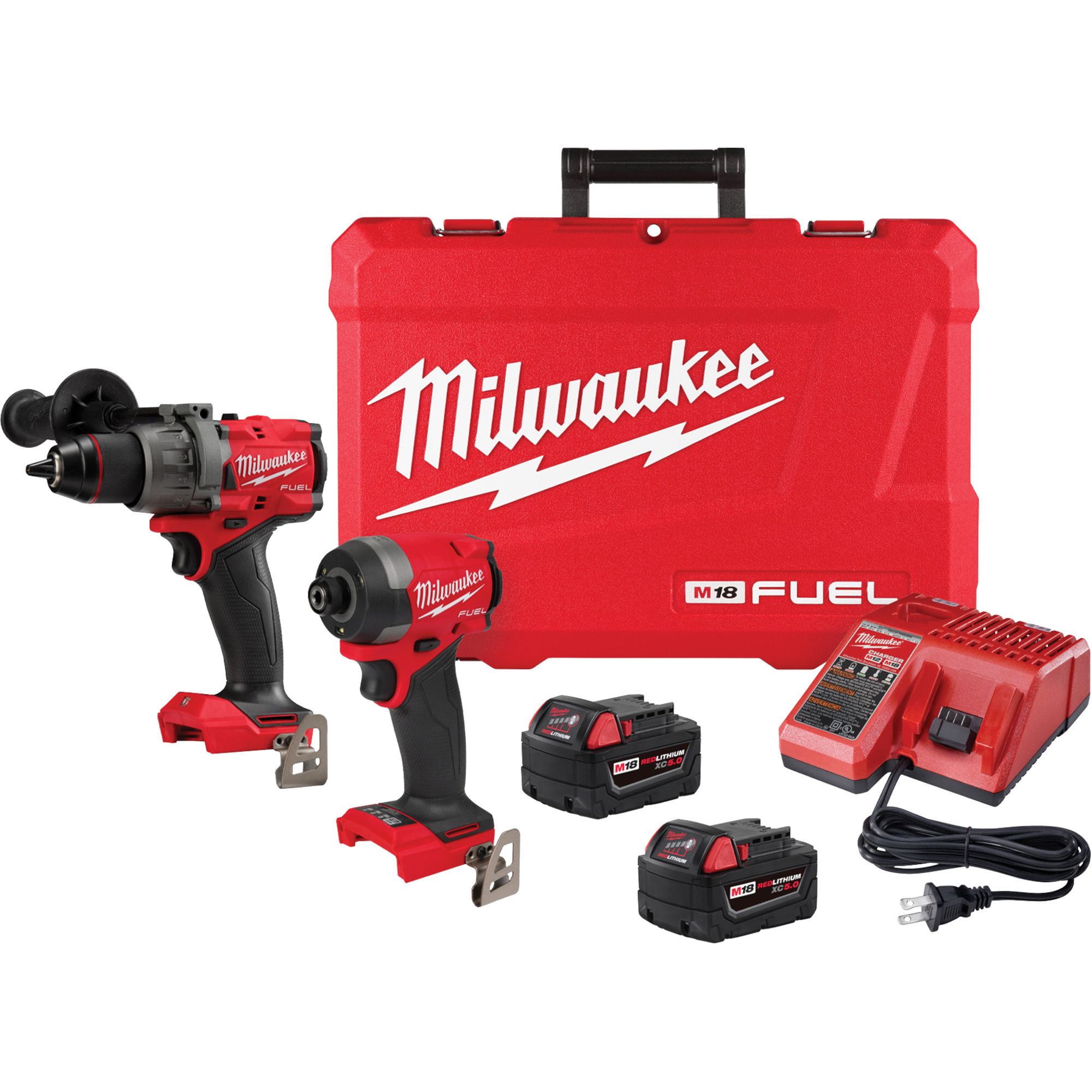 Milwaukee Ensemble de 2 outils combines perceuse et marteau M18 Fuel ...